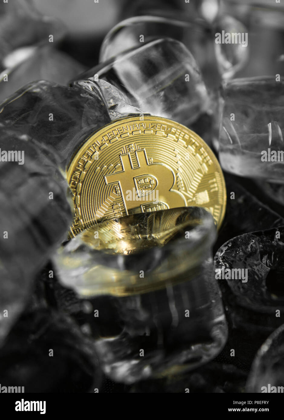 Cryptocurrency frozen hi-res stock photography and images - Alamy
