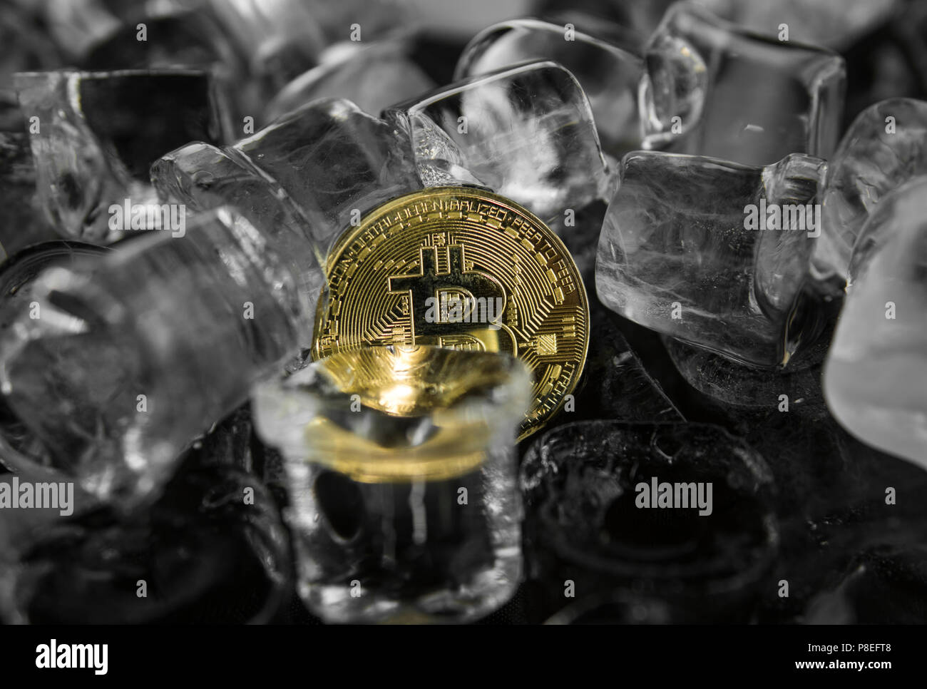 Cryptocurrency frozen hi-res stock photography and images - Alamy