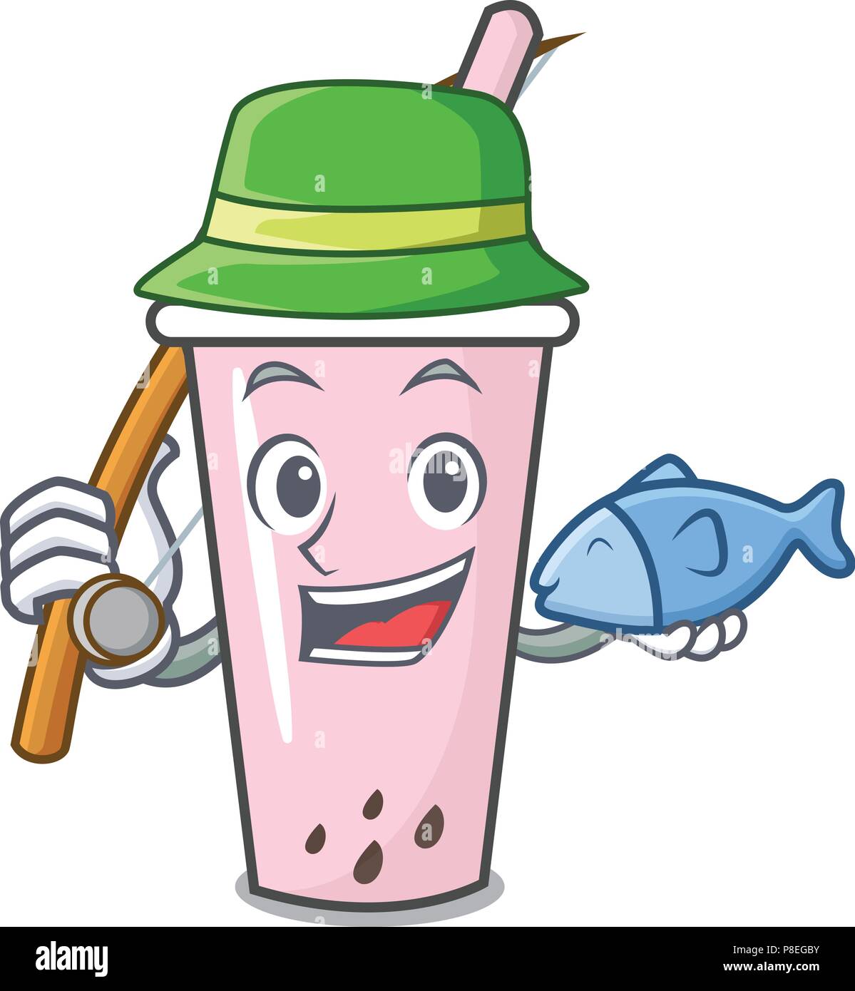 Homemade milk bubble tea Stock Vector Images - Alamy