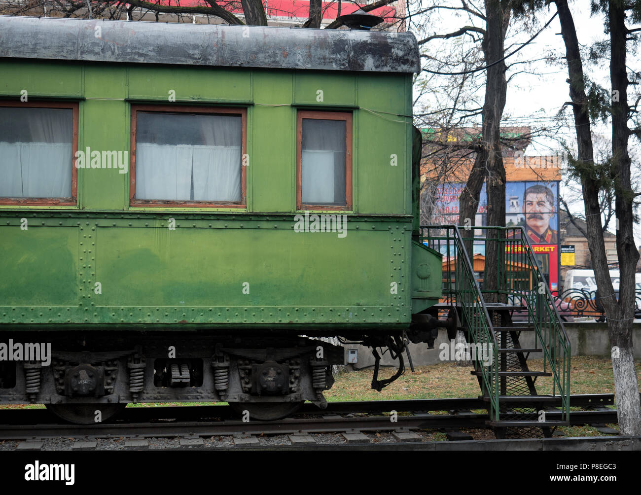 Train carriage used by Stalin to travel to the Yalta Conference in 1945 ...