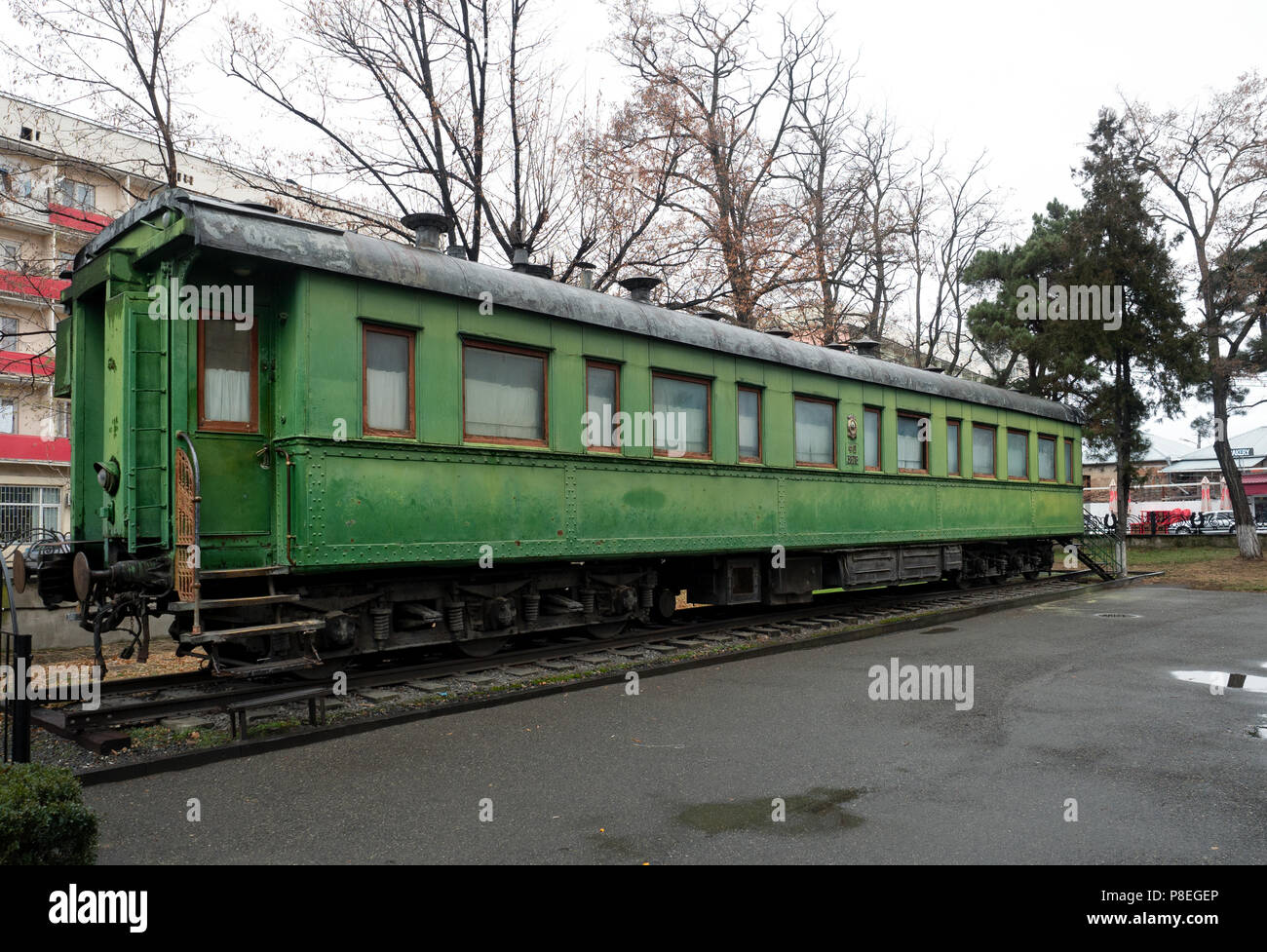 Train carriage used by Stalin to travel to the Yalta Conference in 1945 ...