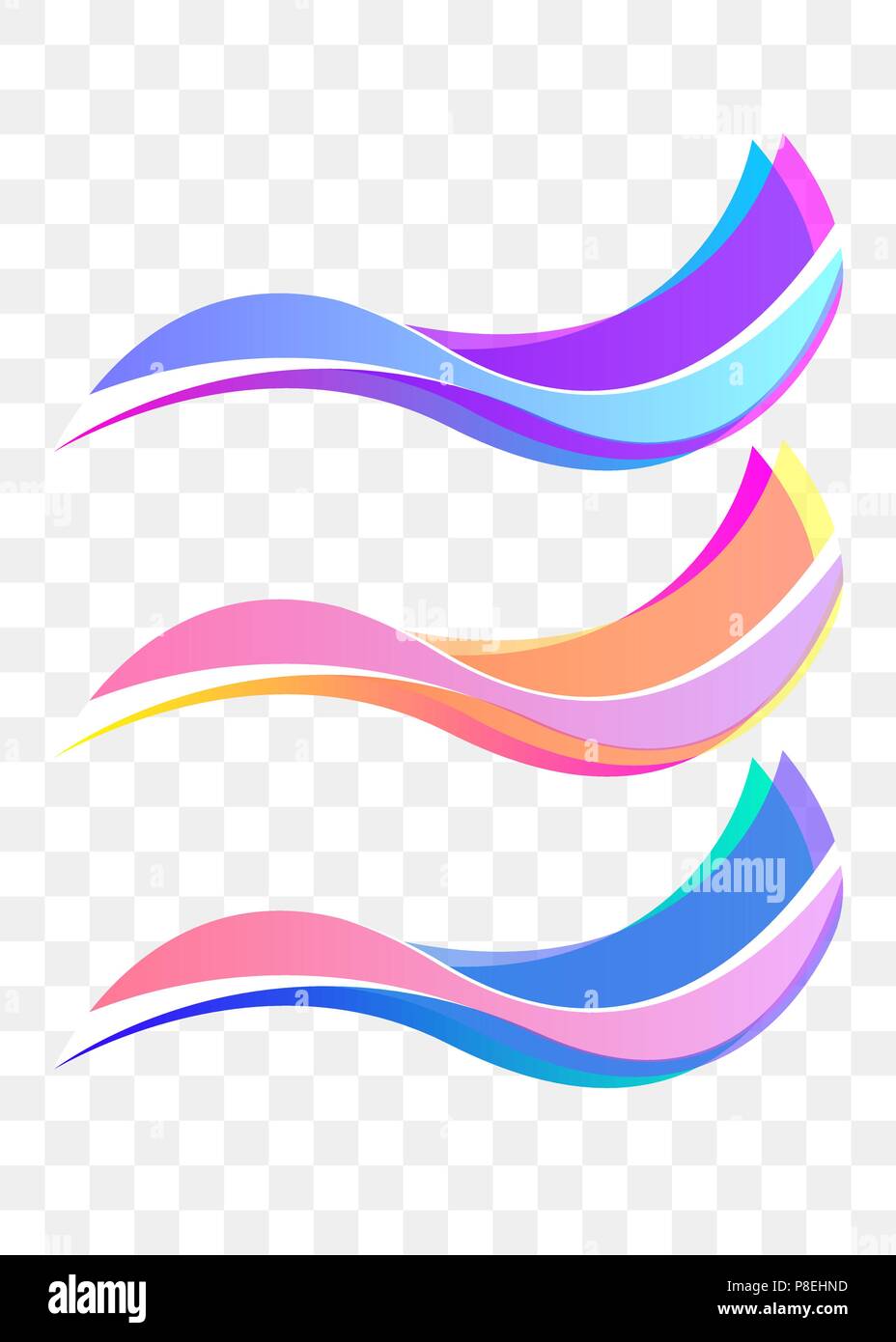 set of wavy design element Stock Vector Image & Art - Alamy
