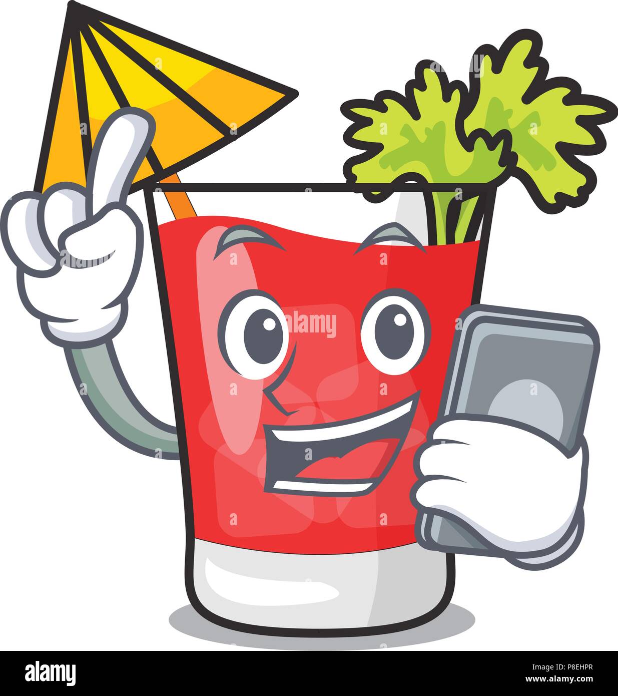 Cold bloody mary tomato juice Stock Vector Images - Alamy