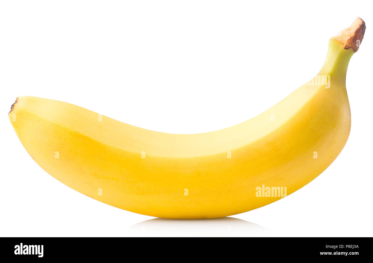Fresh tasty banana on a white background, isolated. High quality Stock ...