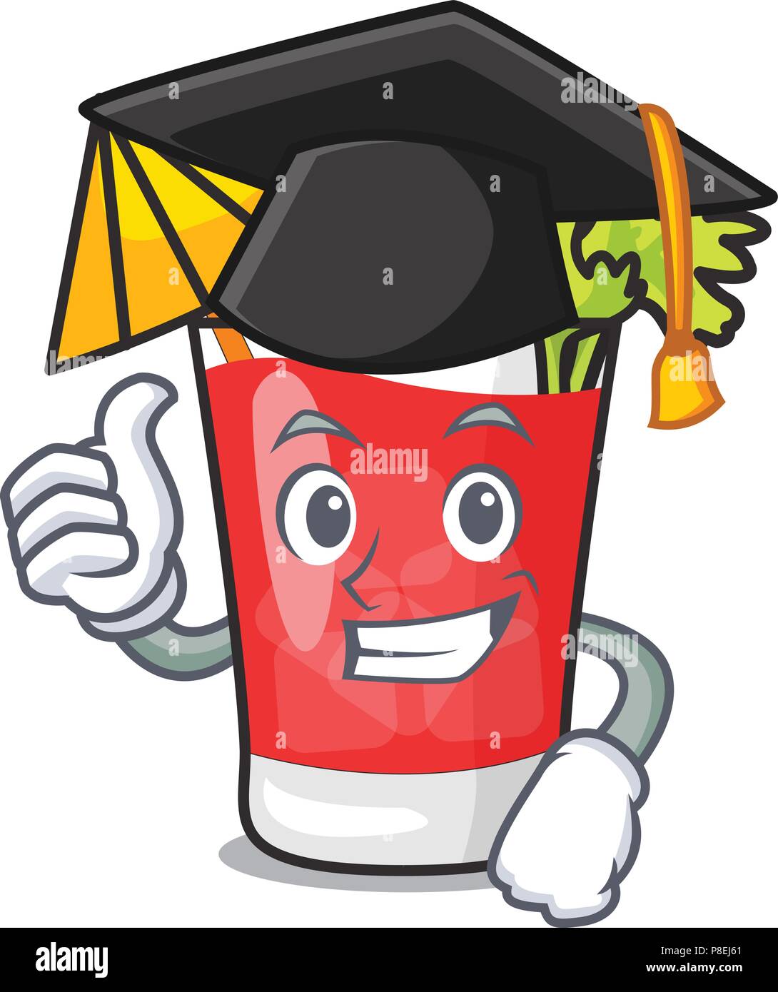 Graduation bloody mary character cartoon Stock Vector Image & Art - Alamy