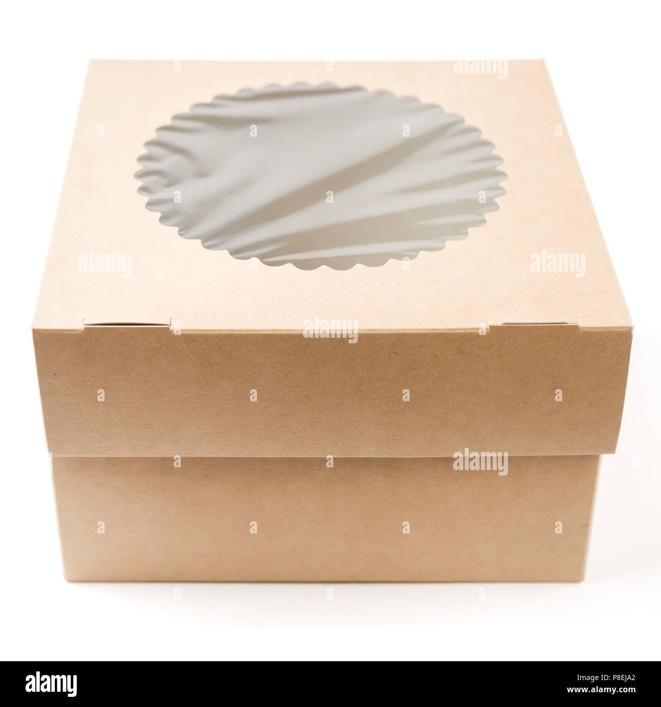 brown paper box on white background, isolated Stock Photo - Alamy