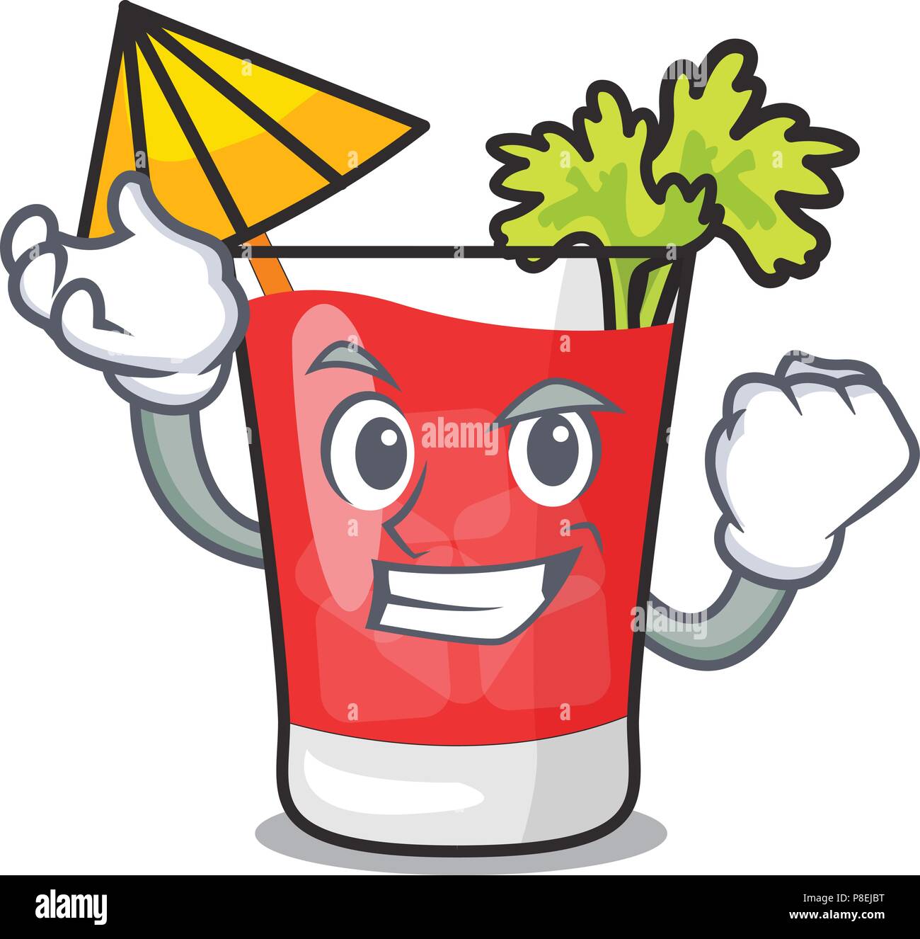 Successful bloody mary character cartoon Stock Vector Image & Art - Alamy