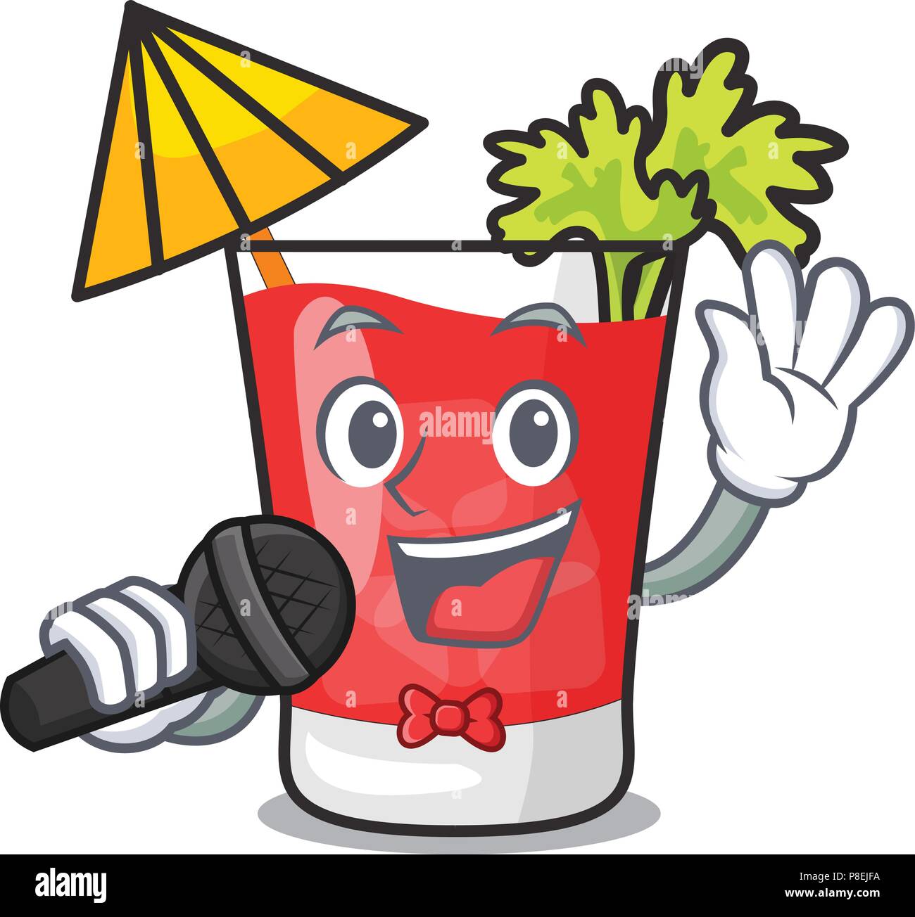 Singing bloody mary mascot cartoon Stock Vector Image & Art - Alamy