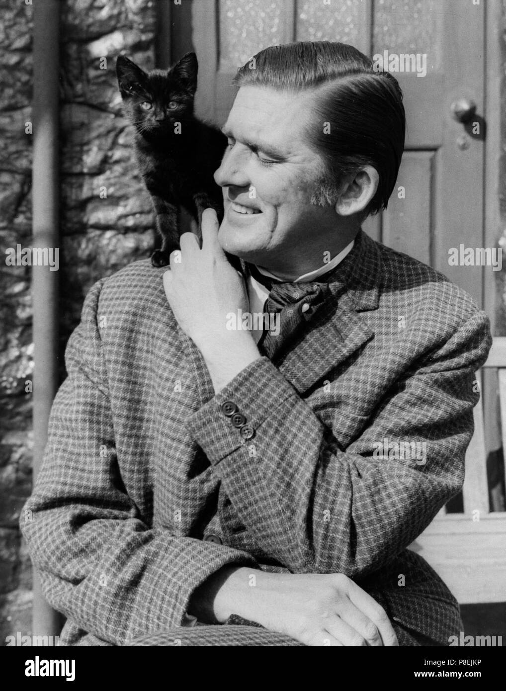 The Reptile (1966) Ray Barrett, Katy the Kitten, Date: 1966 Stock Photo ...