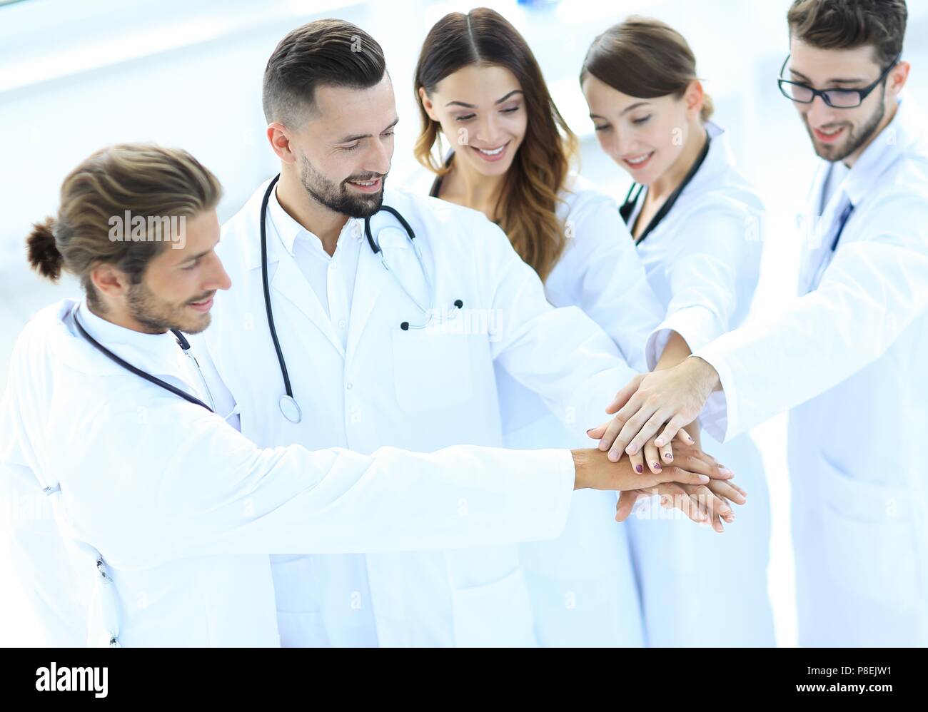 Proud portrait team doctors hi-res stock photography and images - Alamy