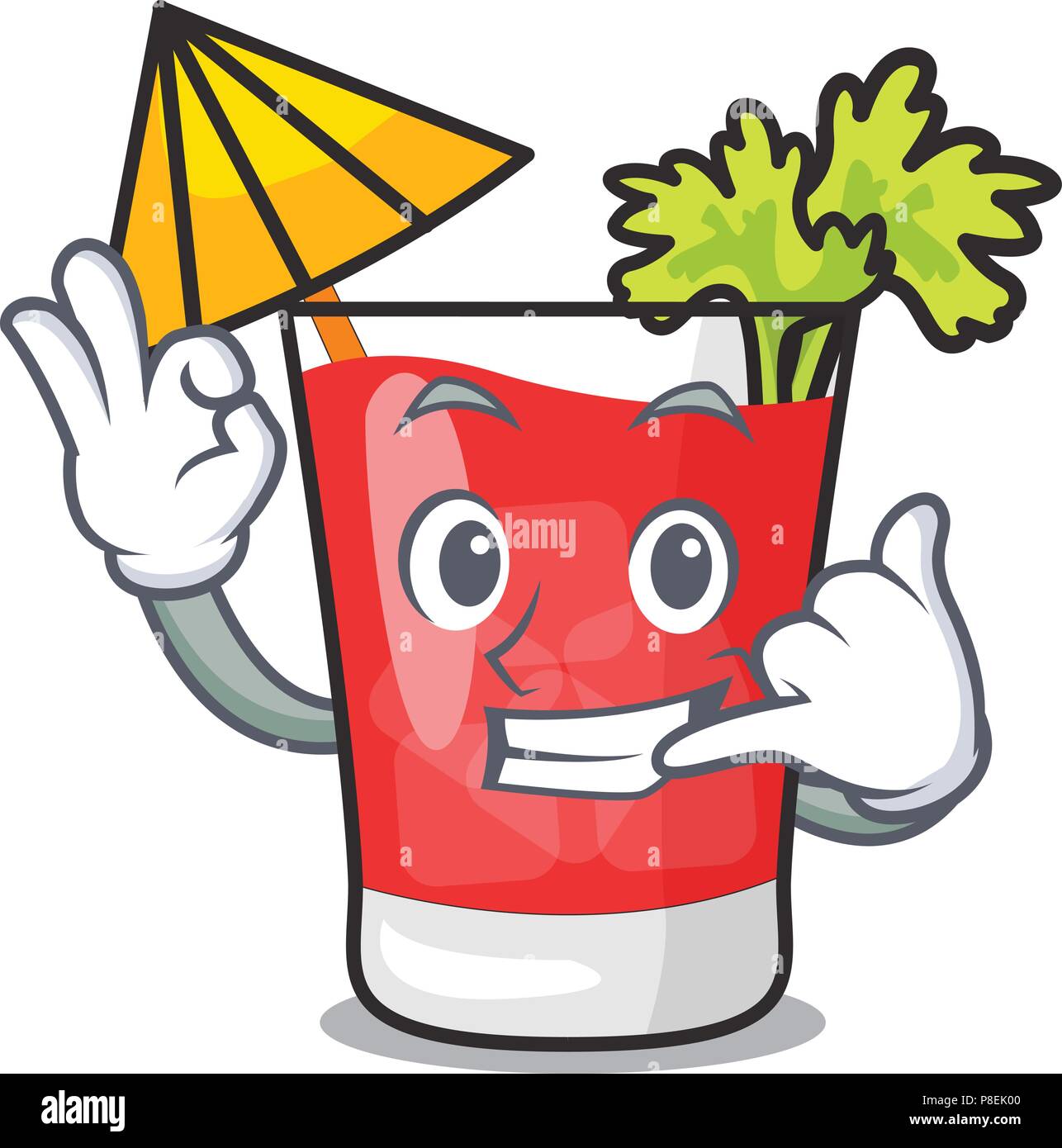 Cold bloody mary tomato juice Stock Vector Images - Alamy