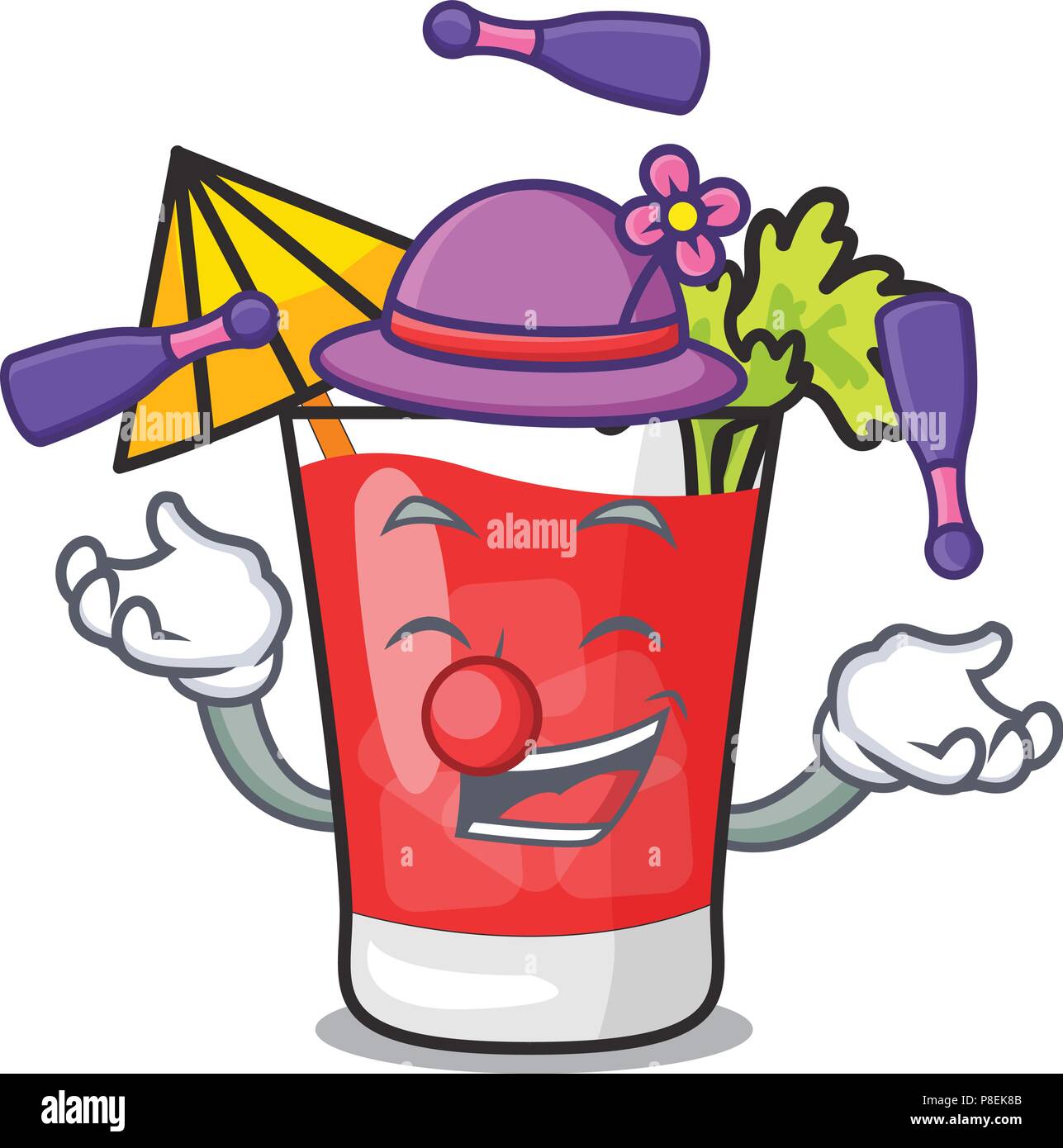 Bloody clown Stock Vector Images - Alamy