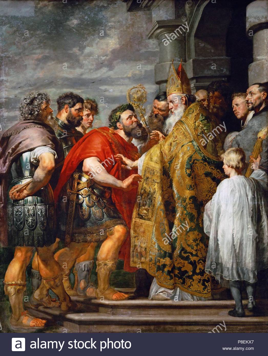 Painting Of St Ambrose Stock Photos & Painting Of St Ambrose Stock ...