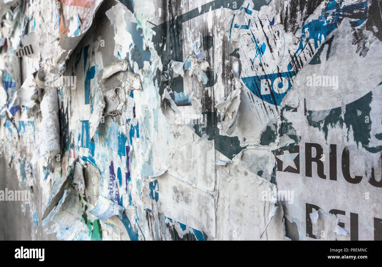 Old torn poster hi-res stock photography and images - Alamy