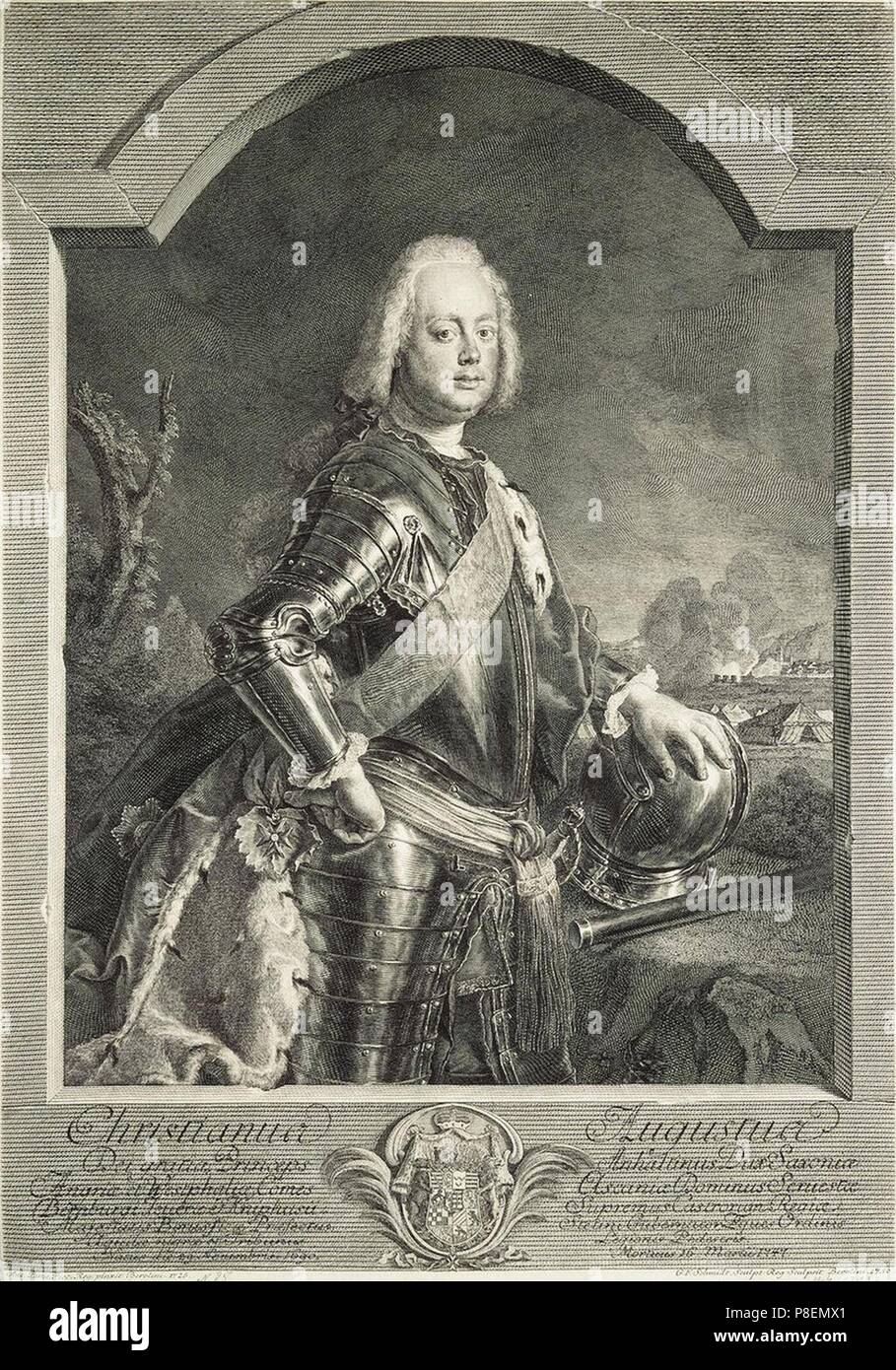 Portrait of Christian August, Prince of Anhalt-Zerbst (1690-1747), the ...