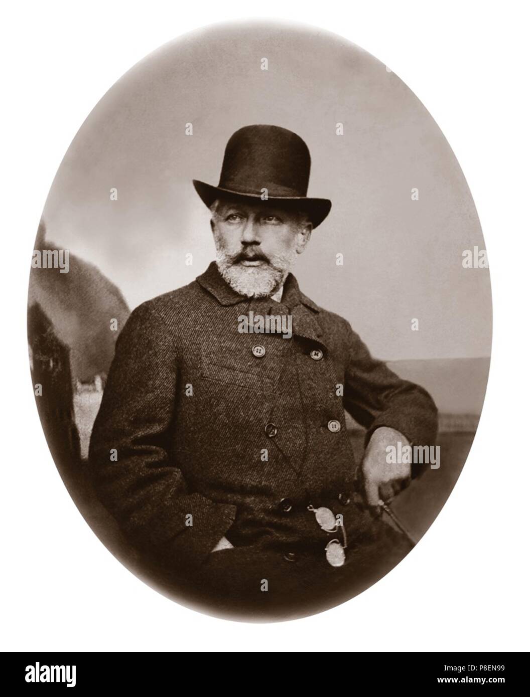 Pyotr Ilyich Tchaikovsky (1840-1893) in Switzerland. Museum: State P ...