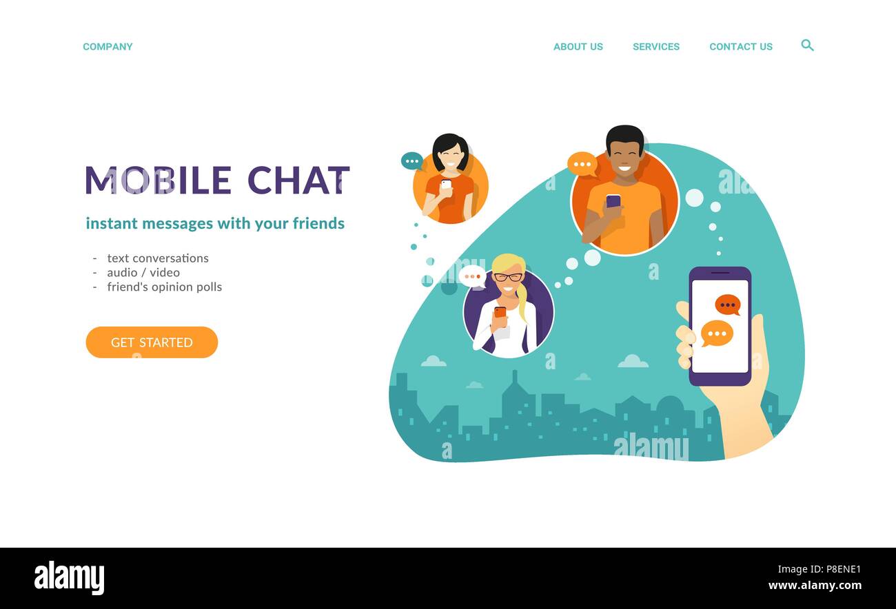 Human hand hold a smartphone and sending messages to friends via mobile ...