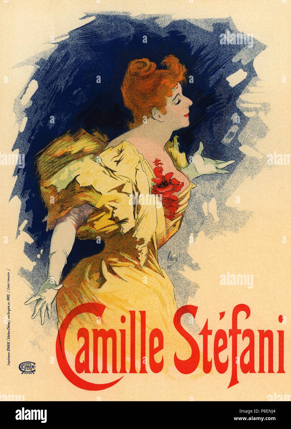 Camille Stéfani (Poster). Museum: PRIVATE COLLECTION Stock Photo - Alamy
