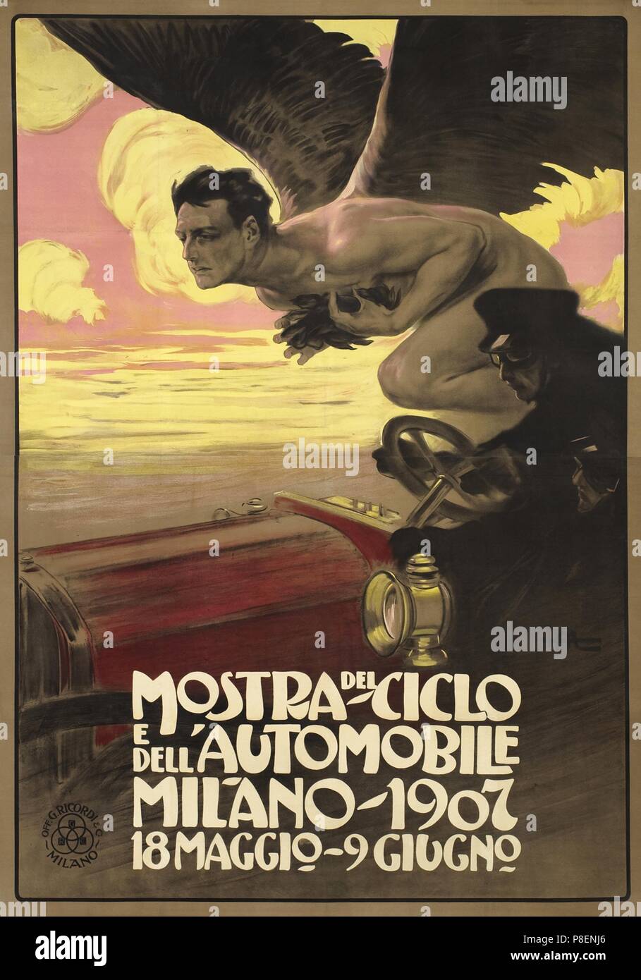 Mostra del Ciclo e dell'Automobile, Milano. Museum: PRIVATE COLLECTION ...