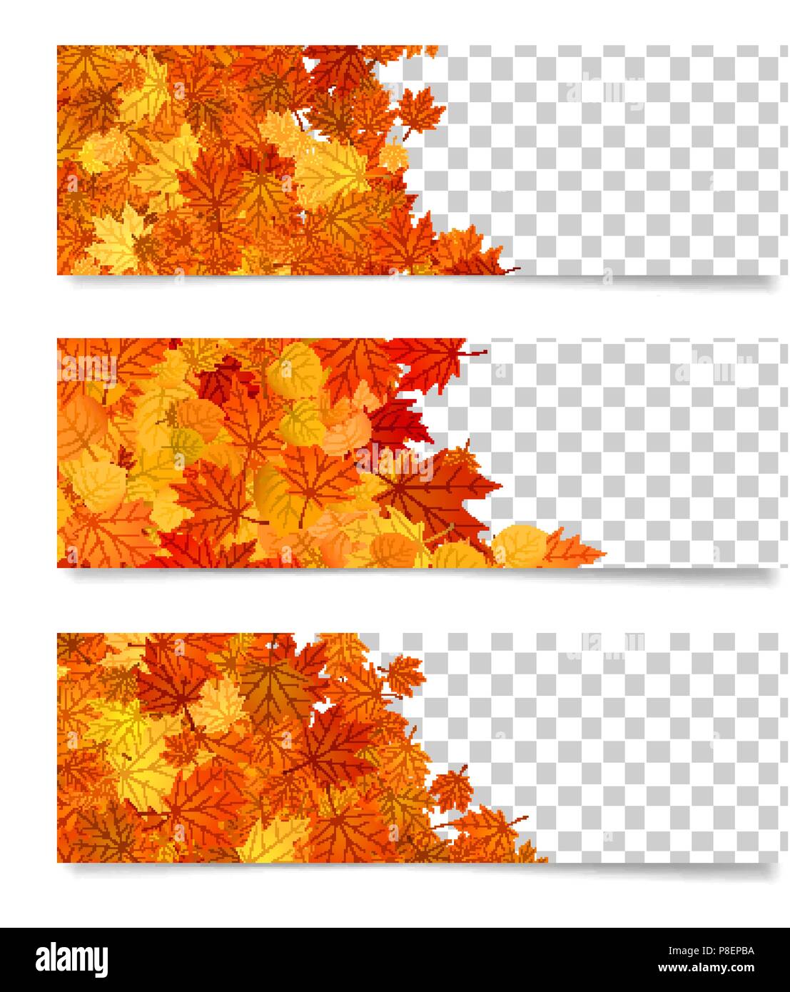 Autumn borders Stock Vector Images - Alamy