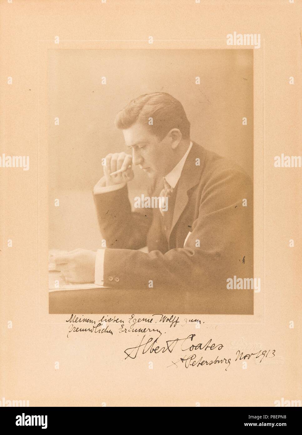 Portrait of the Conductor and Composer Albert Coates (1882-1953 ...