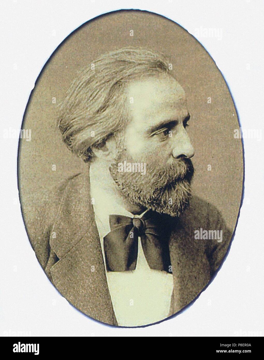 Portrait of the conductor and composer Angelo Mariani (1821-1873 ...