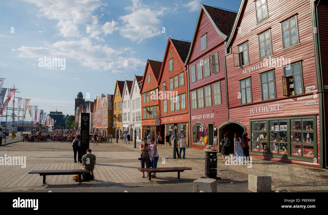 Old Town, Bergen, Norway. Spring 2018 Stock Photo - Alamy