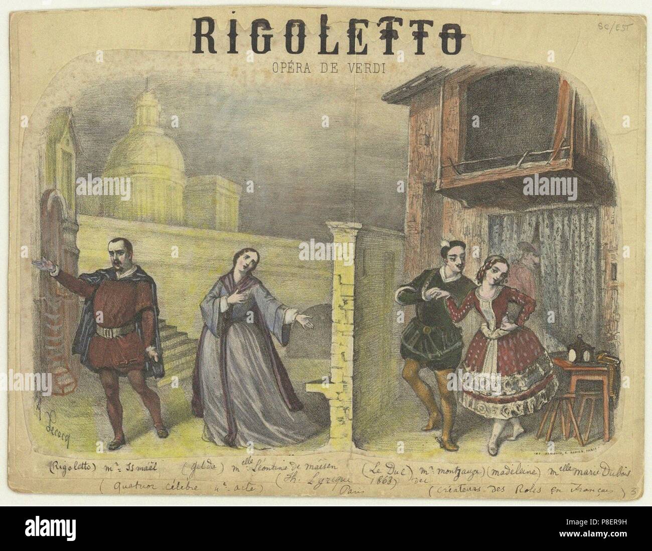 Opera Rigoletto by Giuseppe Verdi. Museum: BIBLIOTHEQUE NATIONALE DE ...