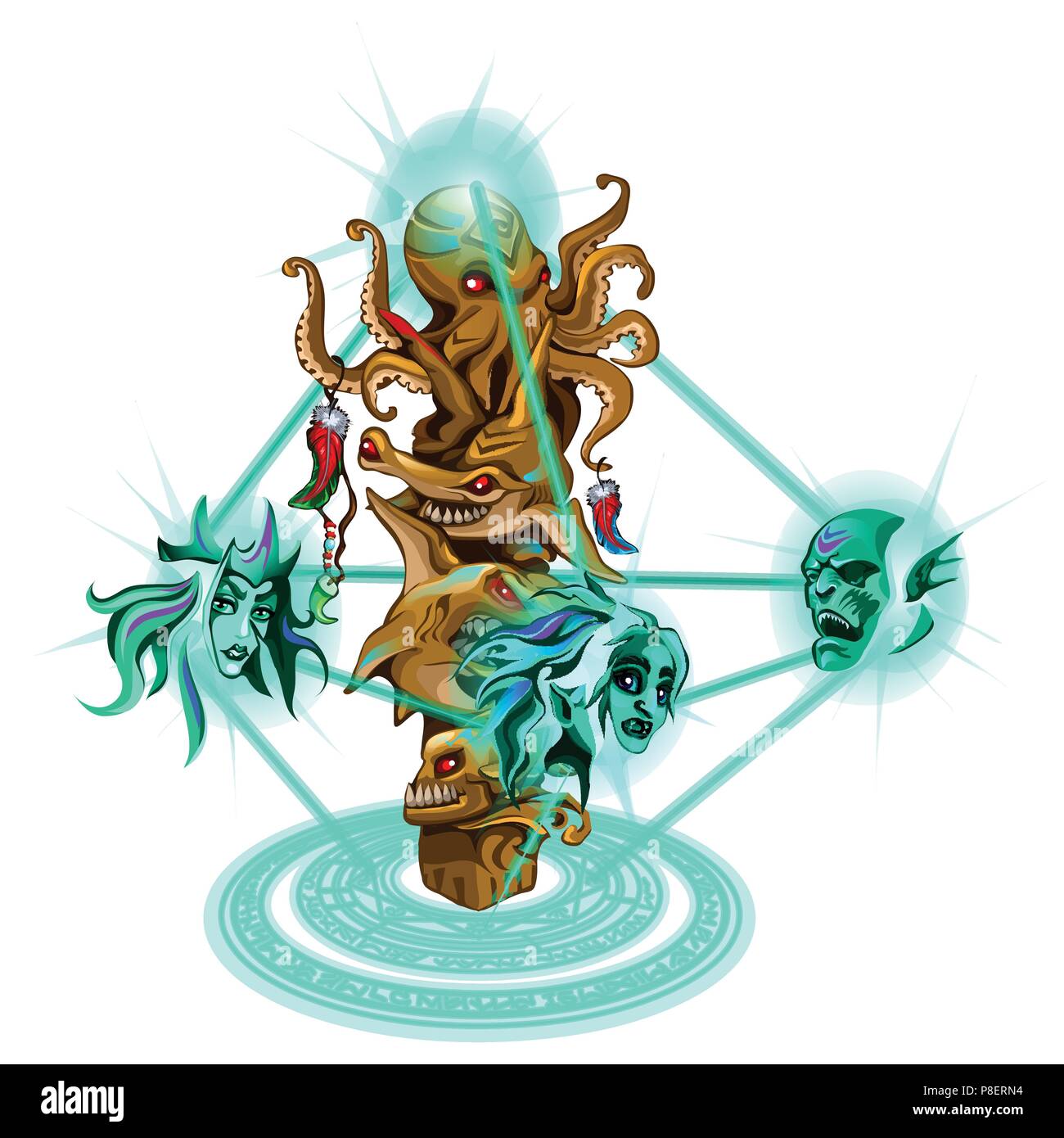 Mythical Sea Creatures Stock Photos & Mythical Sea Creatures Stock ...