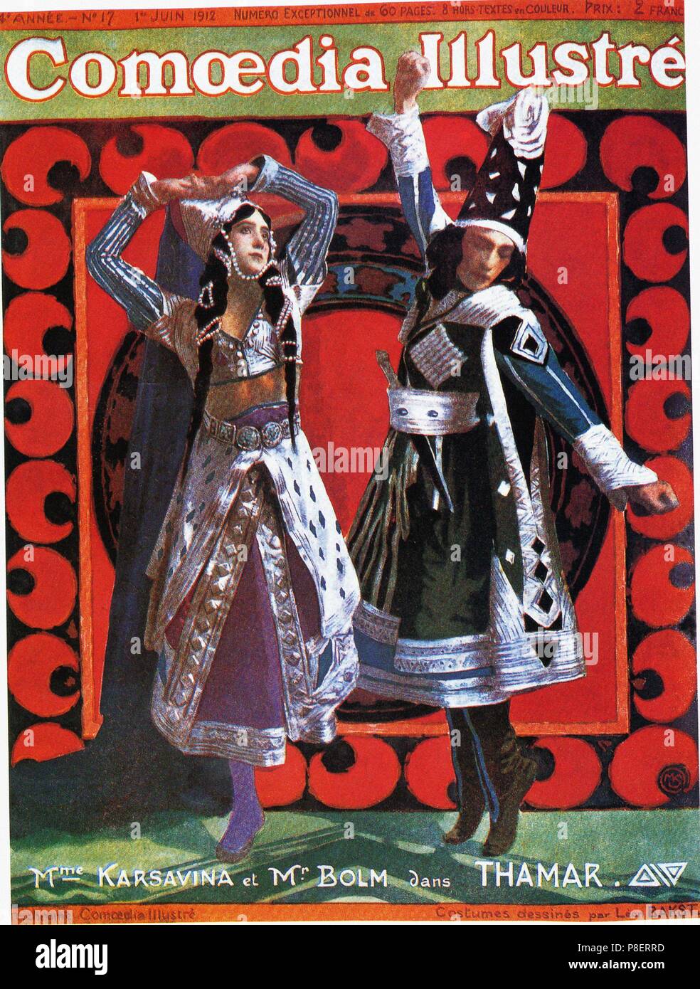 Tamara Karsavina und Adolph Bolm in Ballet Thamar. Title page of ...