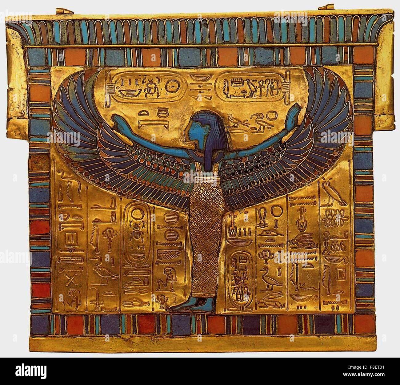 Pectoral with Goddess Nut. Museum: The Egyptian Museum, Cairo Stock ...