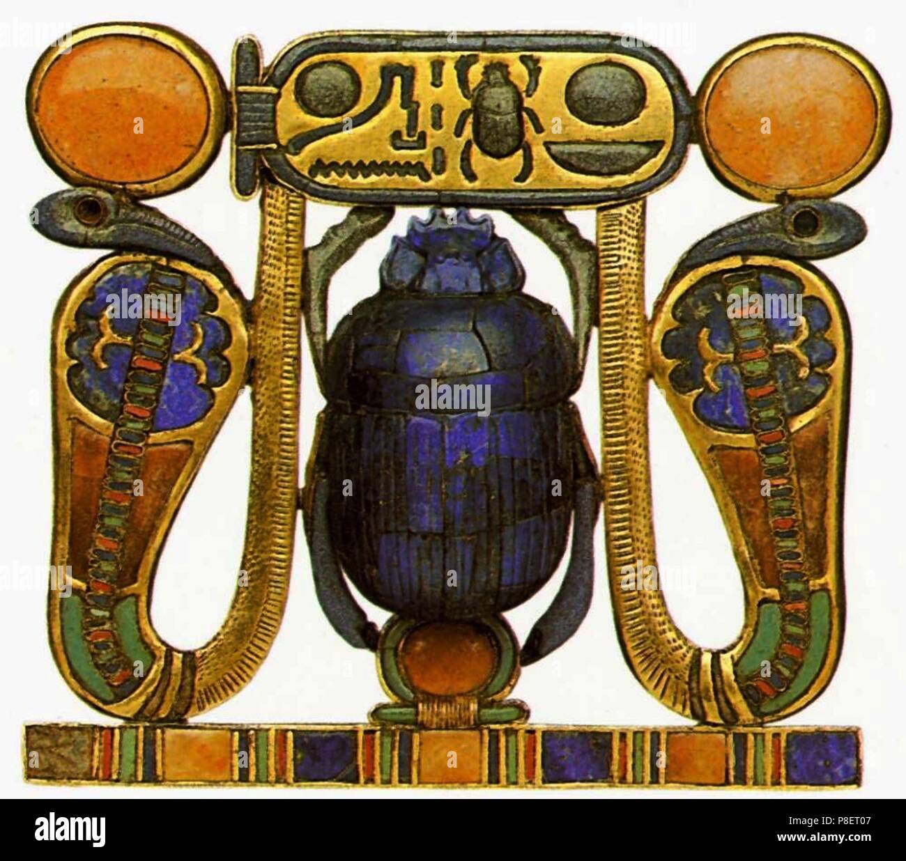 Pectoral of Kheper Scarab. Museum: The Egyptian Museum, Cairo Stock ...