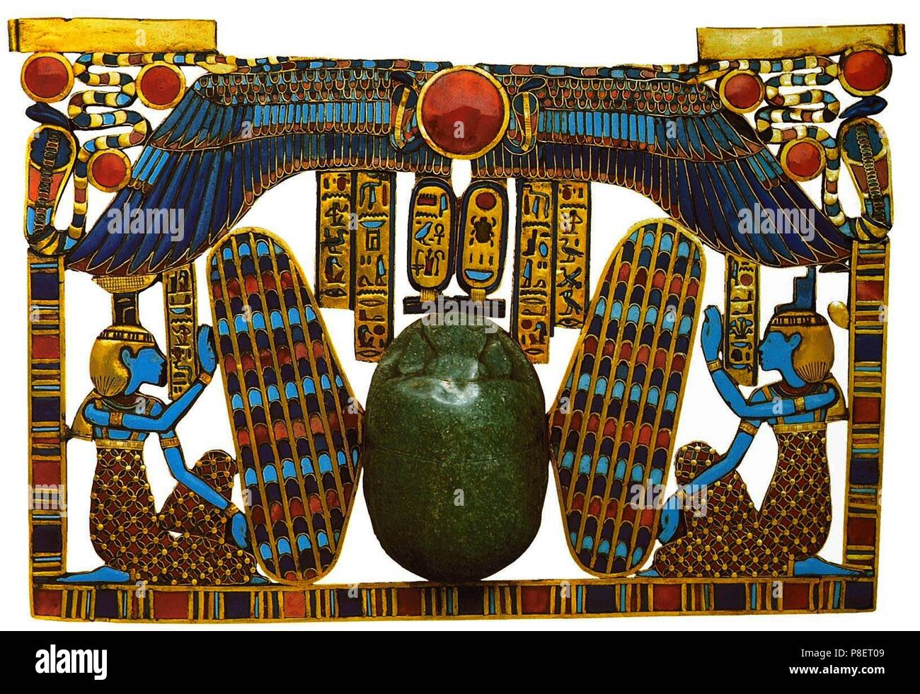Pectoral of Scarab with Godesses Nephthys and Isis. Museum: The ...