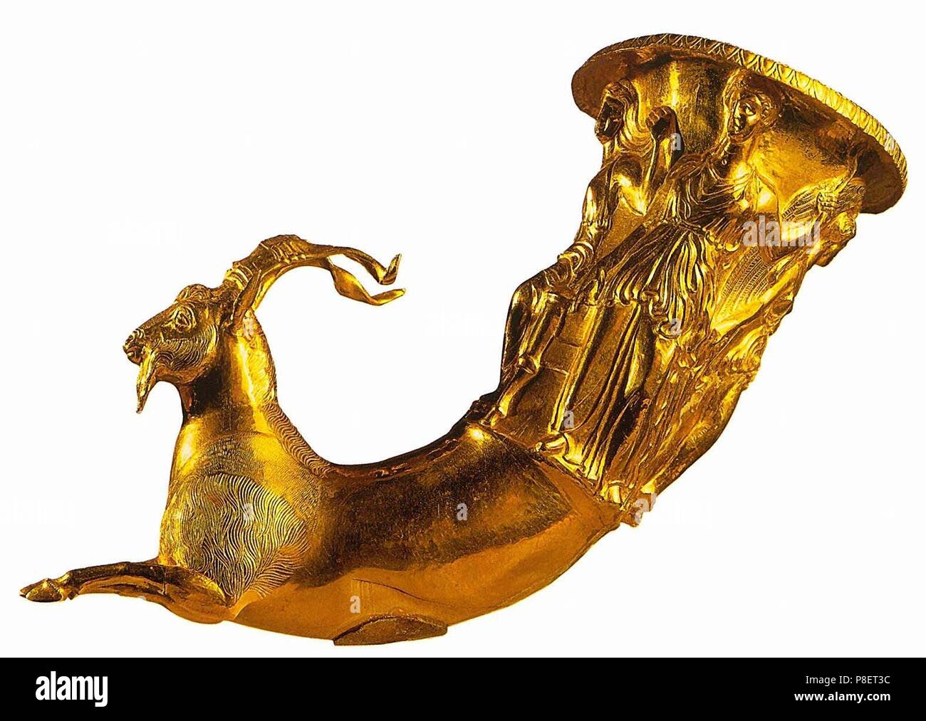 Rhyton in the form of a goat (Panagyurishte treasure). Museum ...