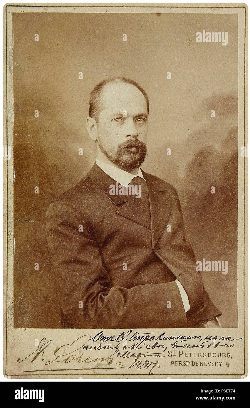 Portrait of the bass opera singer Fyodor Ignatievich Stravinsky (1843 ...