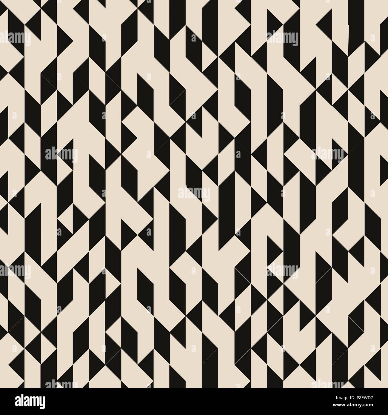 Abstract geometric black triangles structured pattern on brown ...