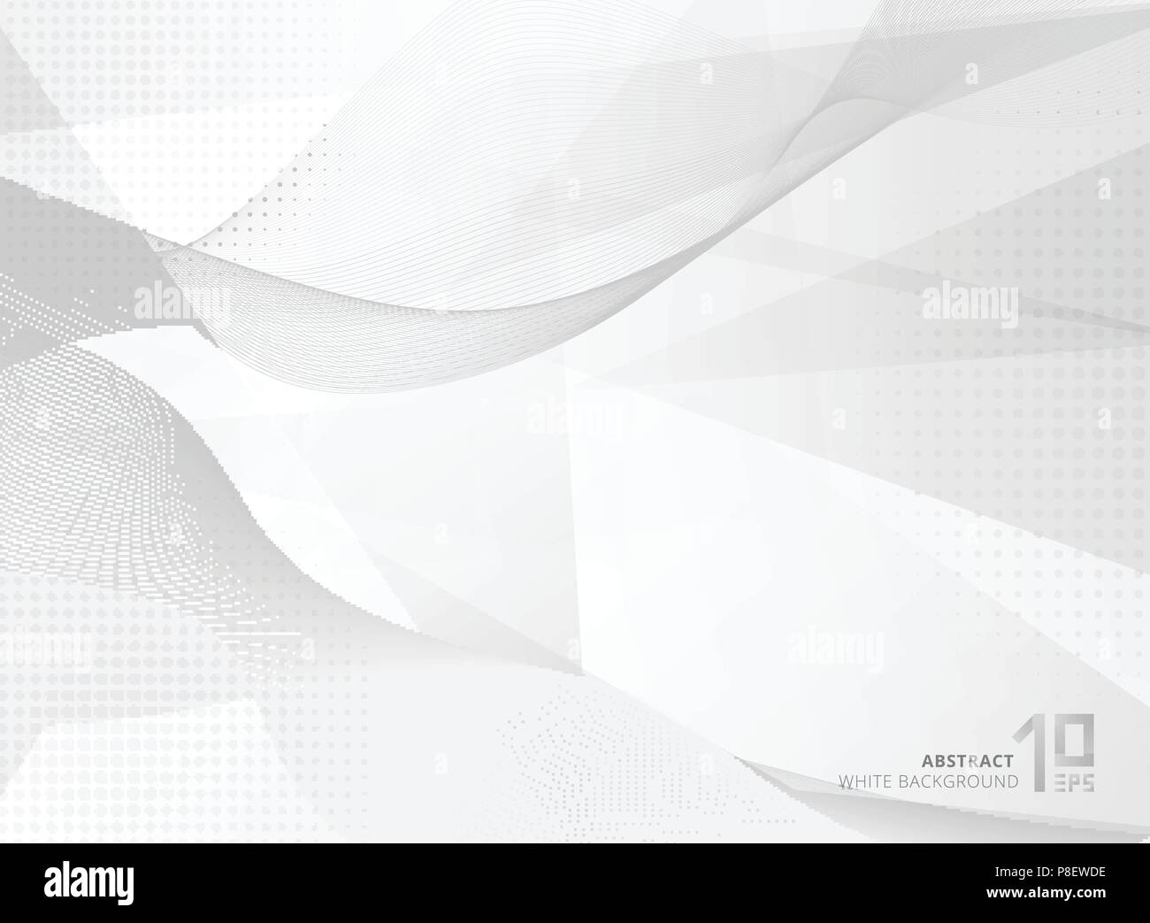 Abstract gray geometric with spiral lines pattern and radius halftone ...