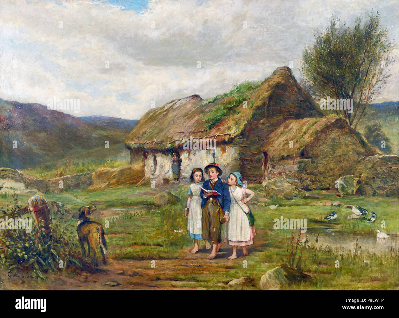 Scottish croft painting hi-res stock photography and images - Alamy