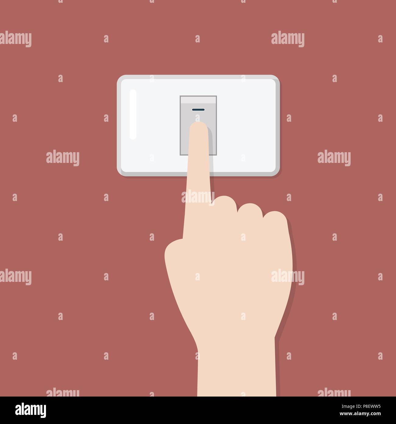 Electronic switch isolated on background. Vector illustration Stock ...