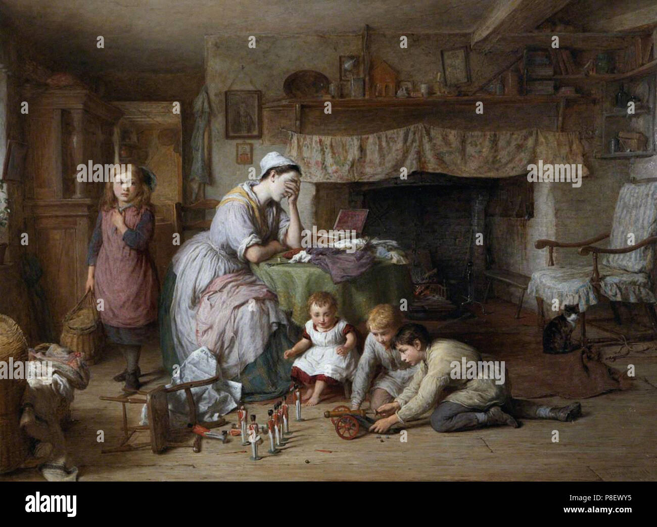 Smith George - the Soldier's Wife Stock Photo - Alamy