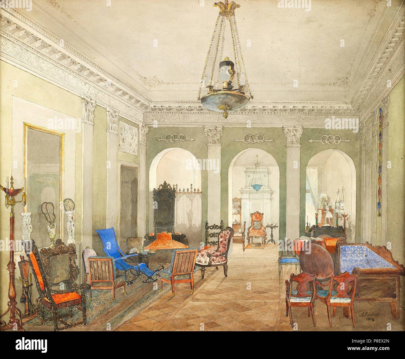 Interior. Museum: PRIVATE COLLECTION Stock Photo - Alamy