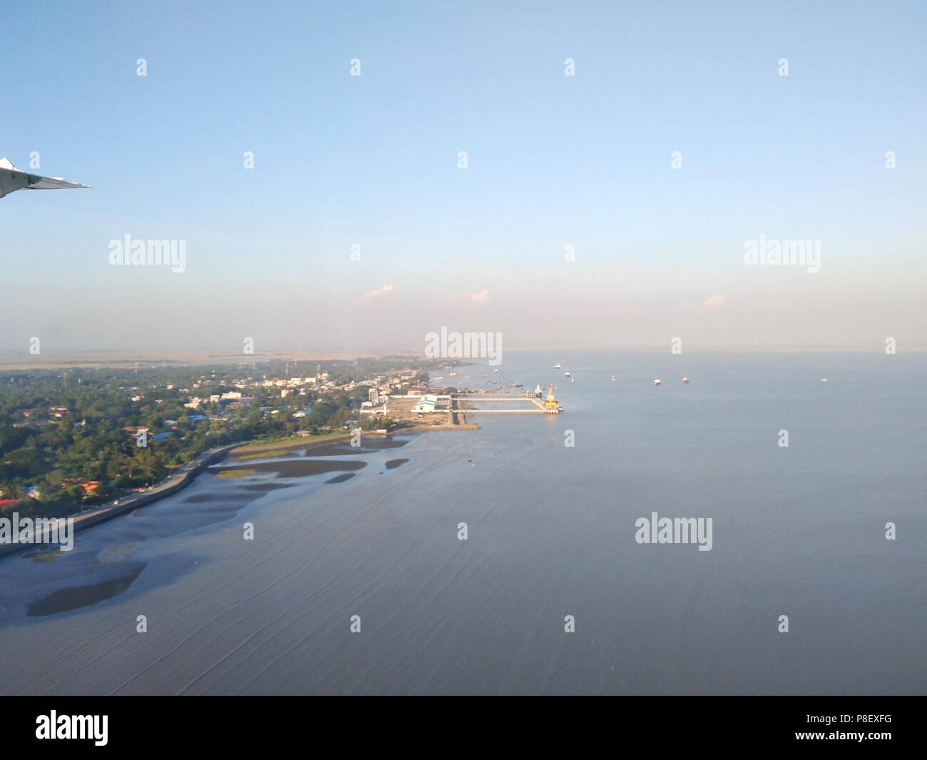 Landing to Sittwe airport, Rakhine Myanmar Stock Photo - Alamy