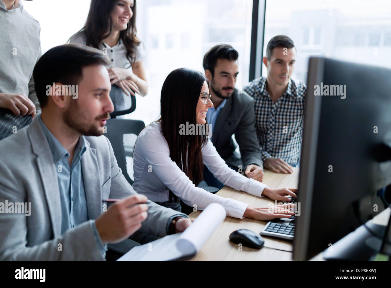 Computer group office hi-res stock photography and images - Alamy