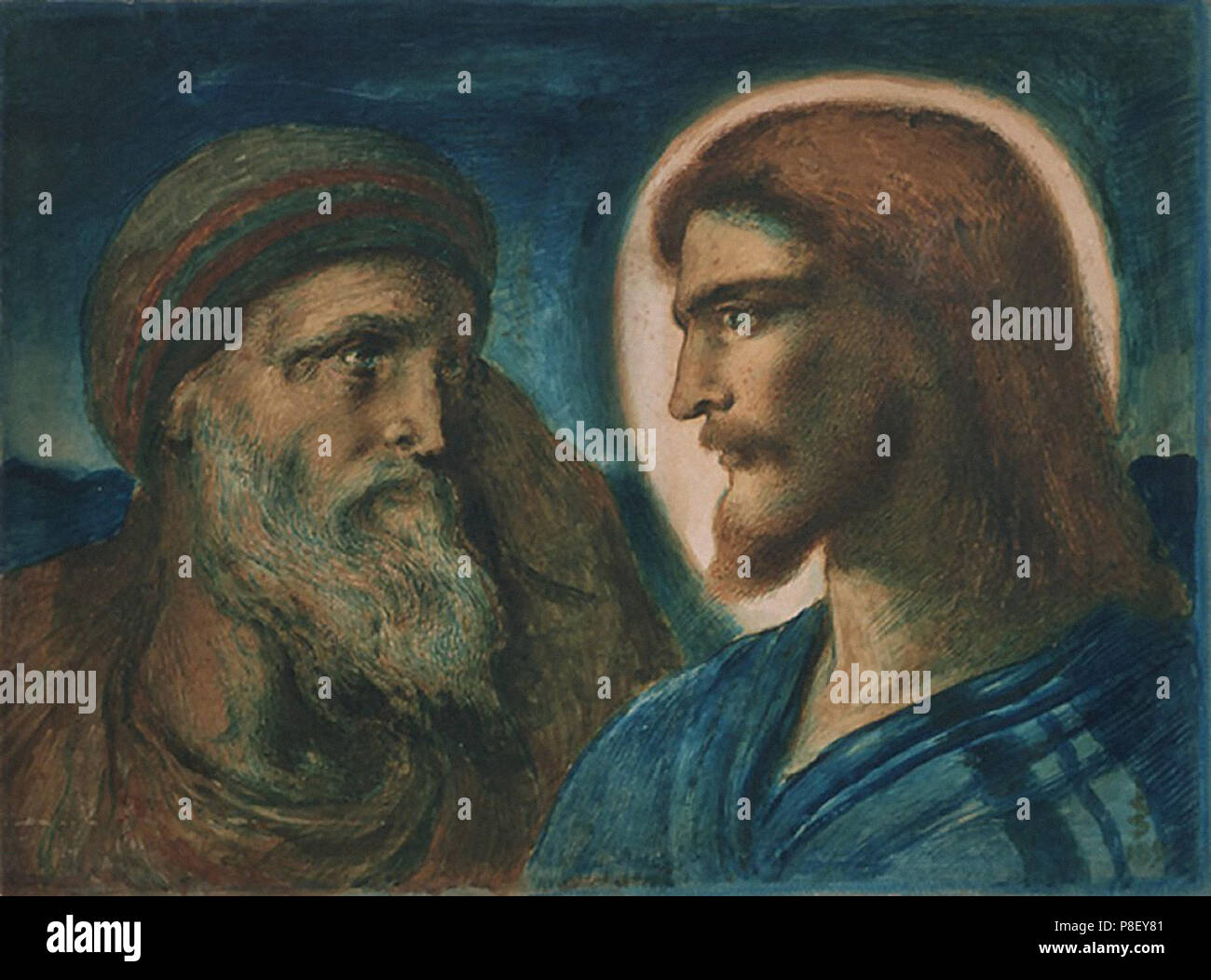 Solomon Simeon - Christ and Peter (David and Saul Stock Photo - Alamy