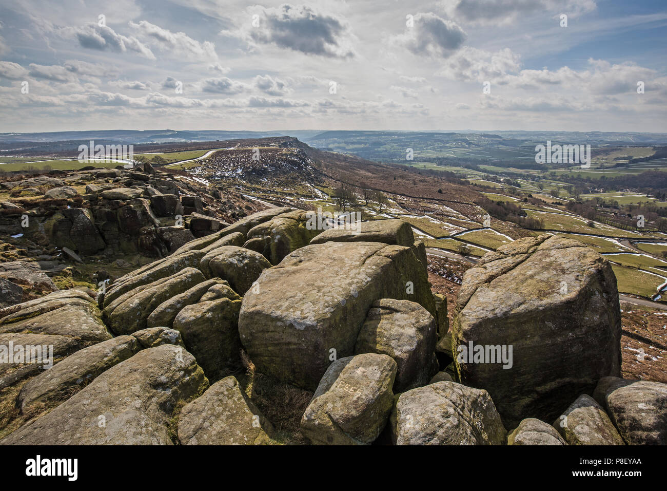 Curbar Edge, Derbyshire Peak District, UK Stock Photo - Alamy