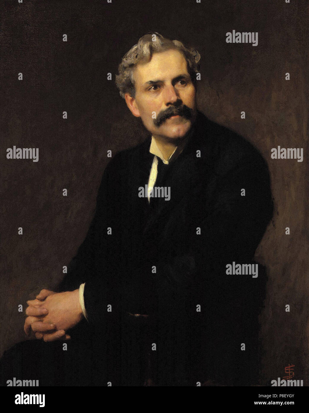 Solomon Solomon Joseph - Portrait of James Ramsay Macdonald Stock Photo ...