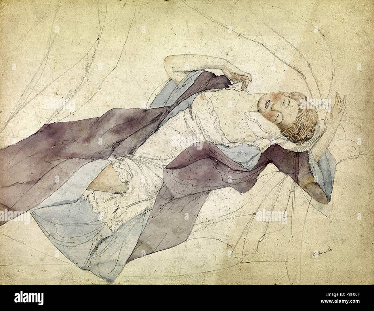 Woman reclining 19th century hi-res stock photography and images - Alamy