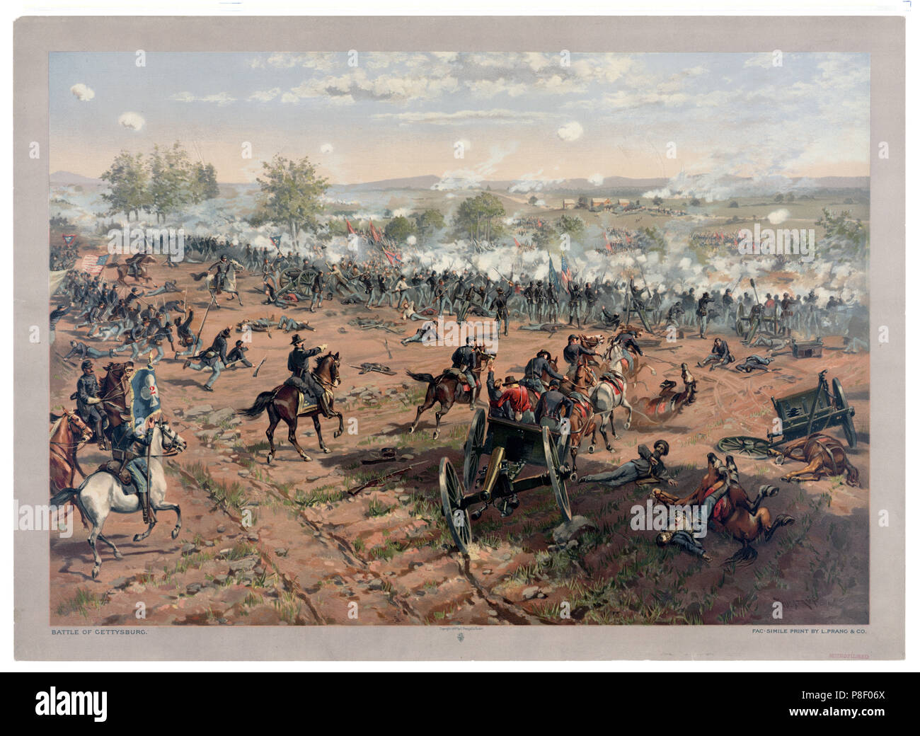 Gettysburg battle illustration hi-res stock photography and images - Alamy