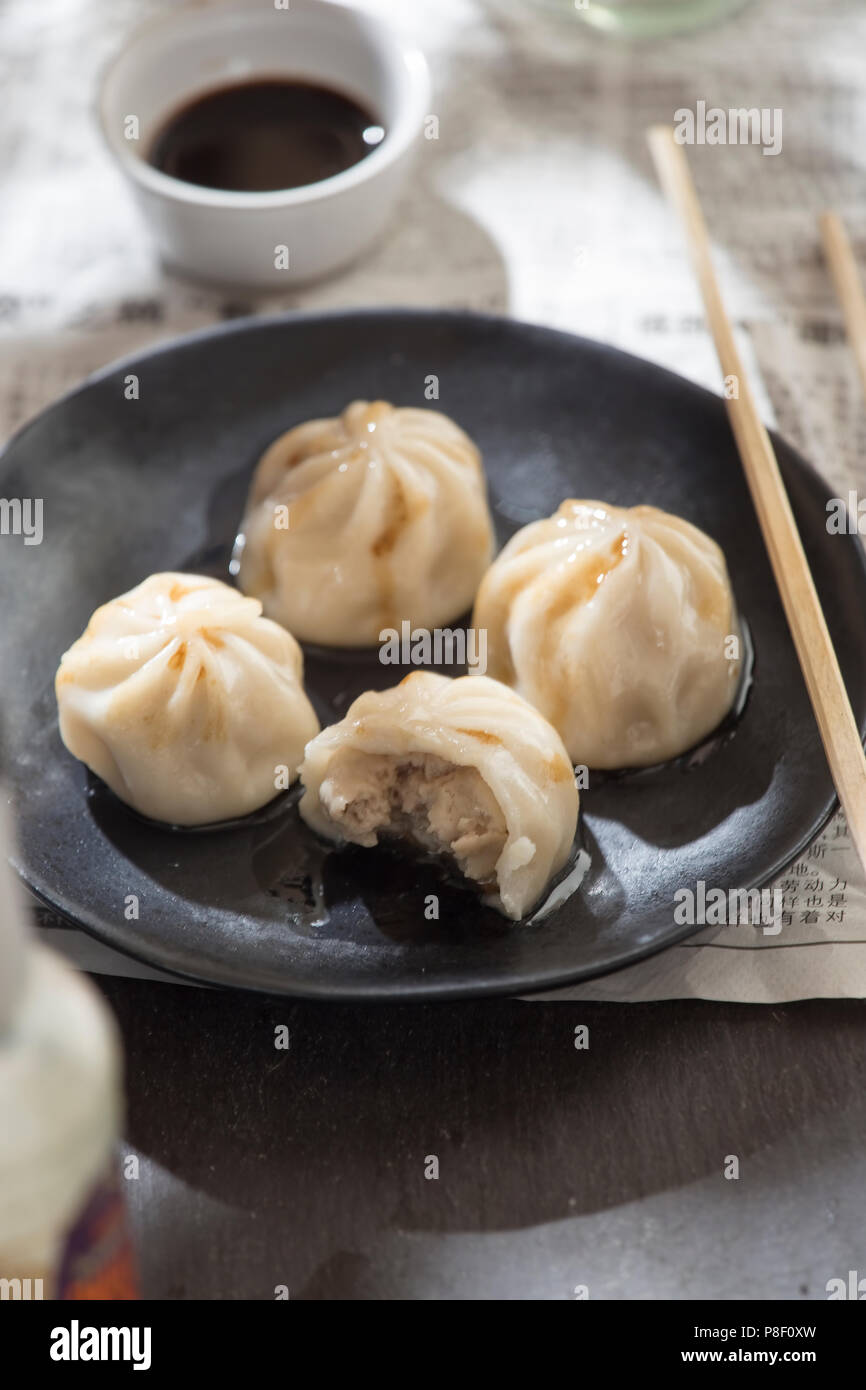 Chinese pork dumpling Stock Photo - Alamy