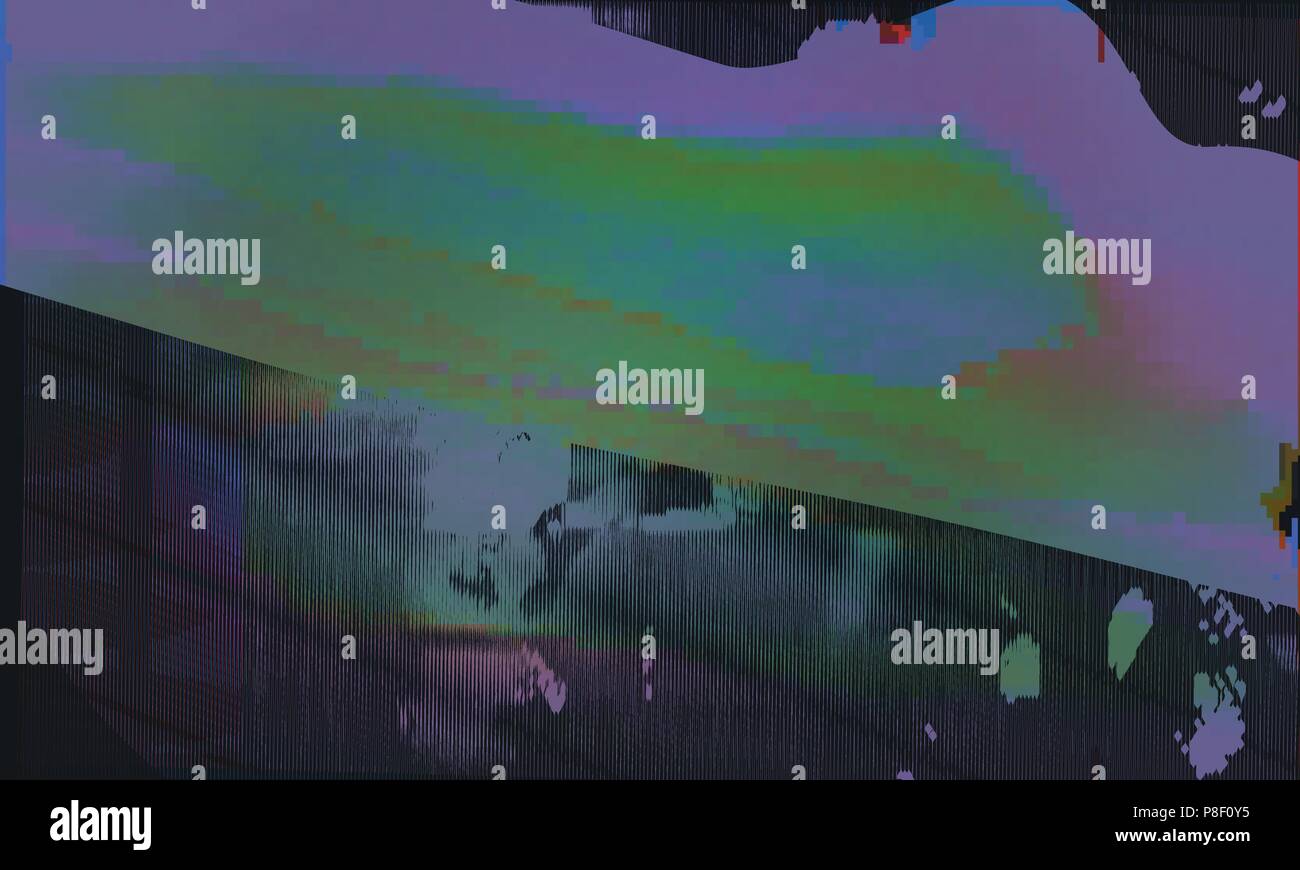 Stock vector illustration. Glitch style computer screen error templates ...